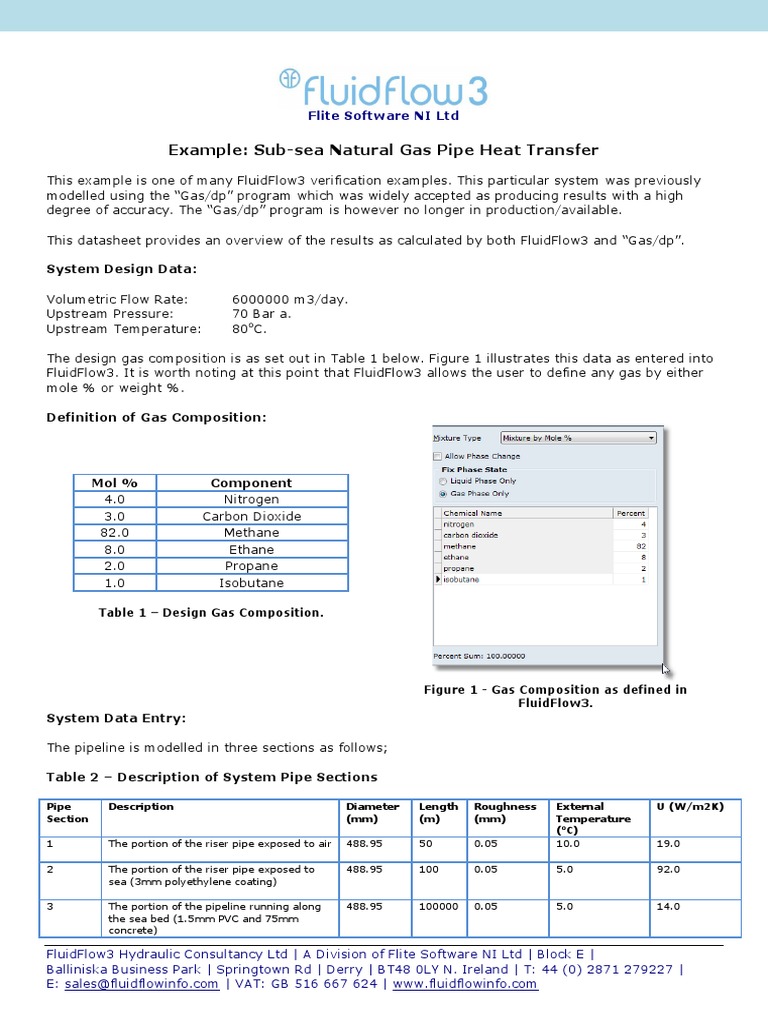 Seabed Model Data Sheet | PDF | Natural Gas | Pipeline Transport