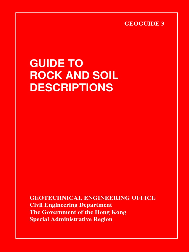 GeoGuide 3 Rock and Soil Descriptions Hong Kong | PDF | Weathering ...
