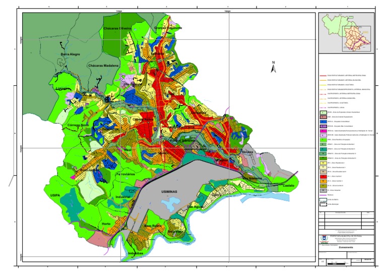 zoneamento ipatinga | Geografia Urbana | Urbanização