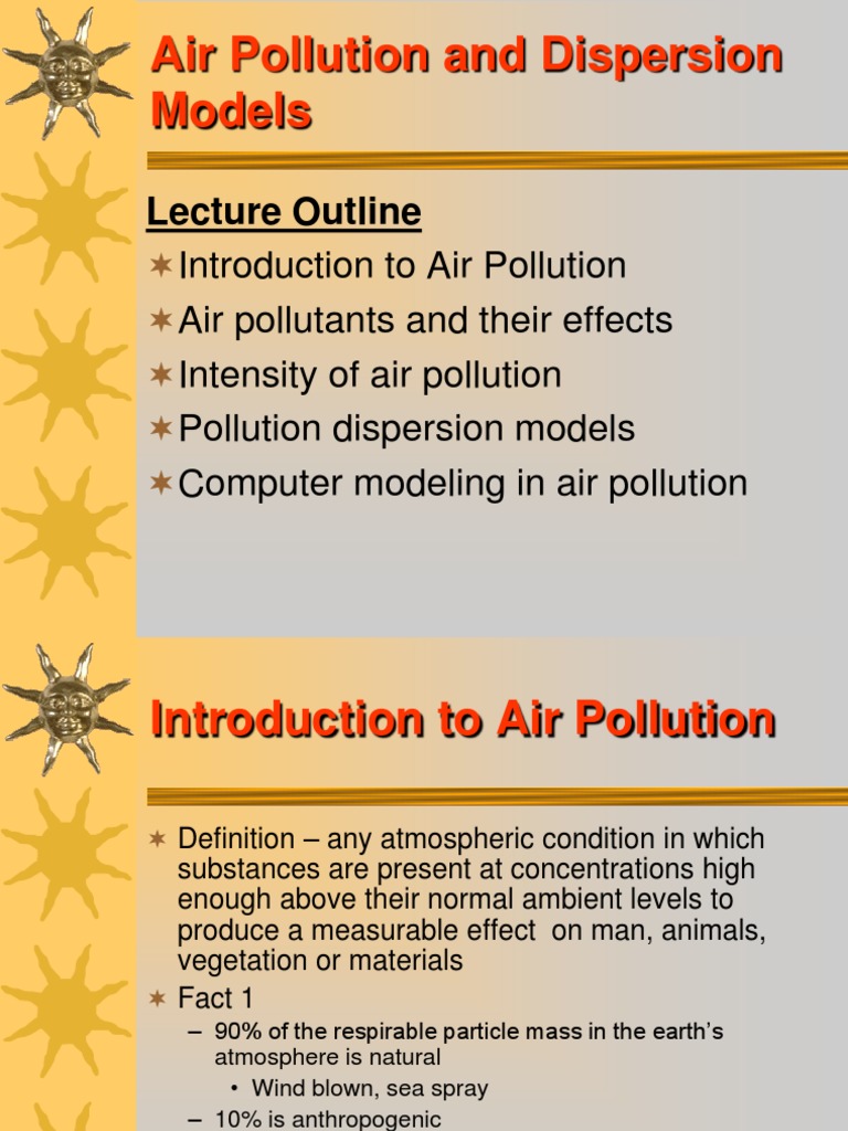 Air Pollution and Dispersion Models | PDF | Air Pollution | Atmosphere ...