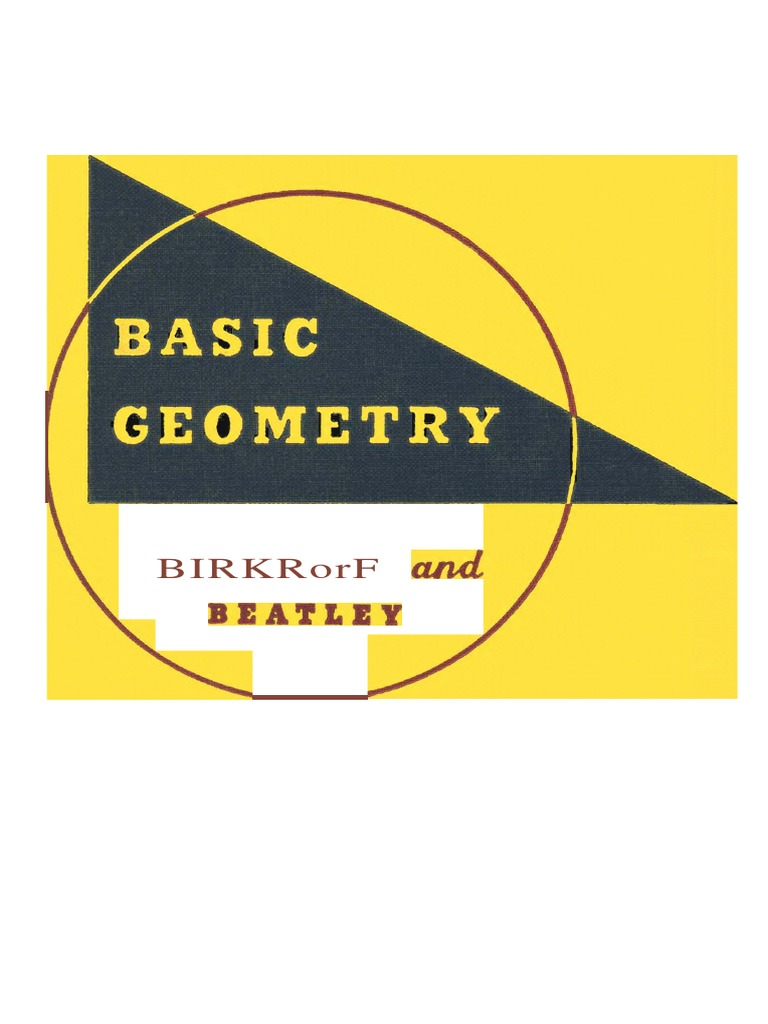 Birkhoff & Beatley. Basic Geometry | PDF | Circle | Axiom