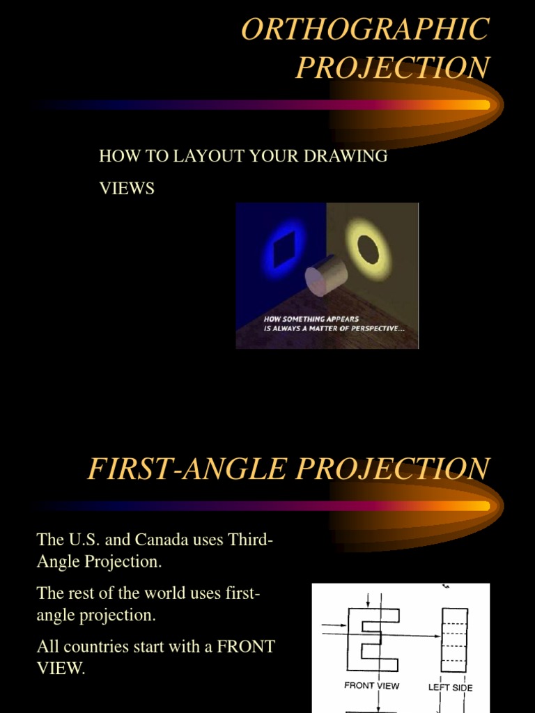 Orthographic Projection: How To Layout Your Drawing Views | PDF