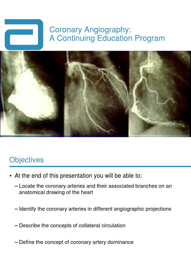 Coronary Angiography Pdf Coronary Circulation Angiography