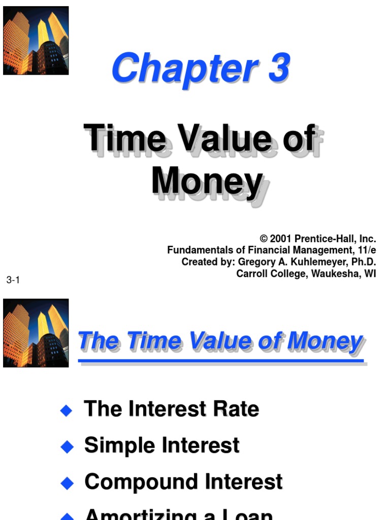 Chapter 3 Time Value of Money | PDF | Interest | Present Value
