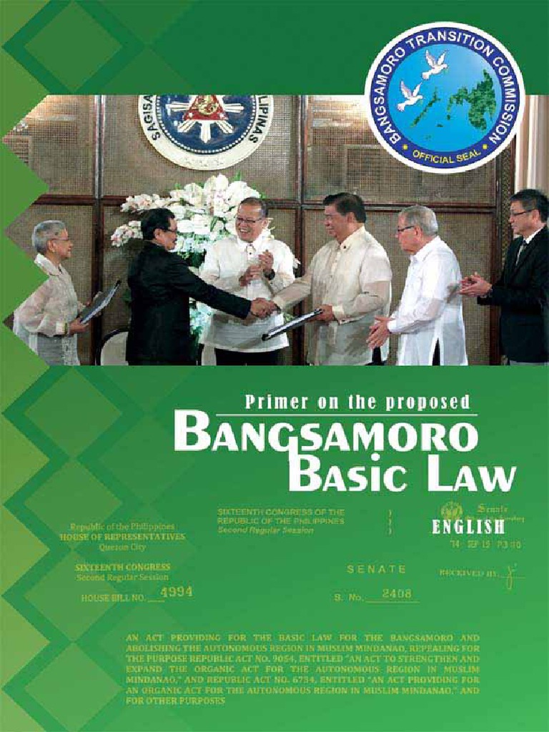 This Primer On The Proposed Bangsamoro Basic Law (BBL) | PDF | Human Rights | Government