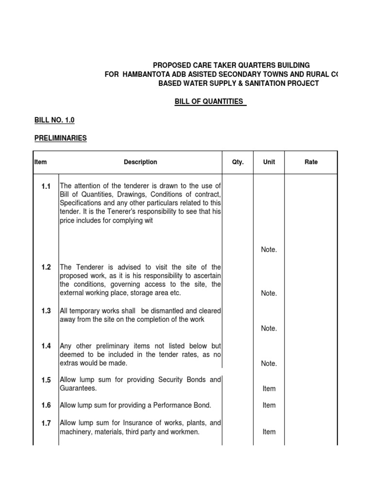 Blank BOQ | PDF | Paint | Window