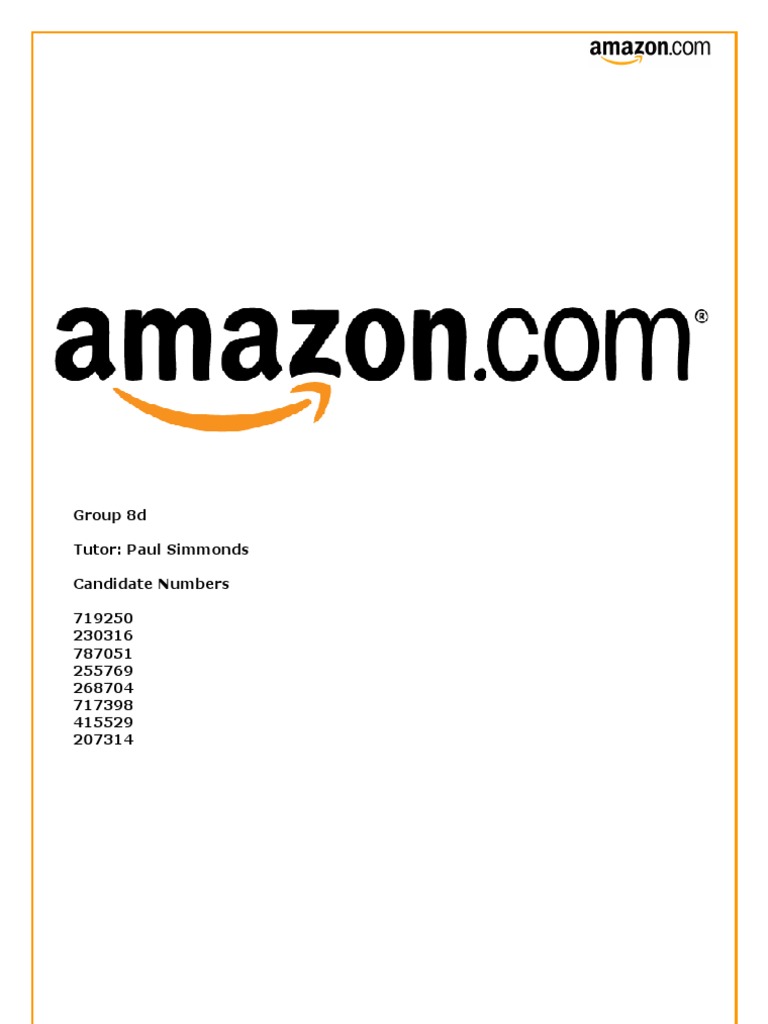 Amazon's Vision 2026 Strategic Plan | PDF | Retail | Strategic Management