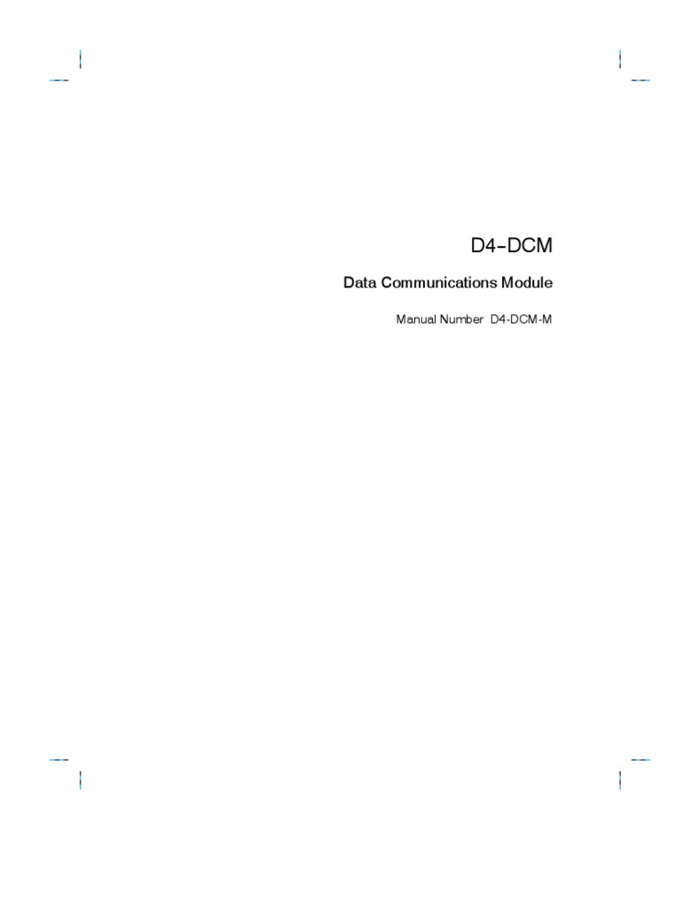 Dl405 Data Communications Module Pdf Programmable Logic Controller Computer Network