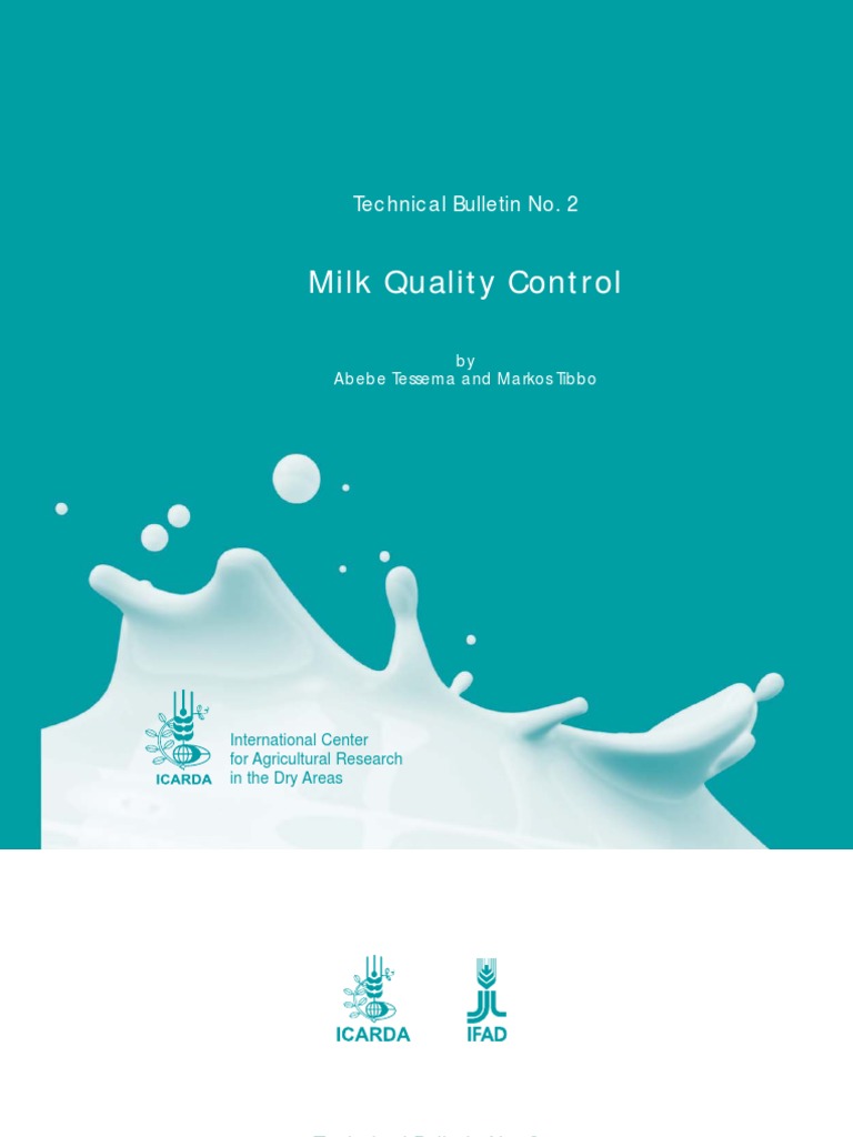 Milk Quality Control | PDF | Milk | Dairy