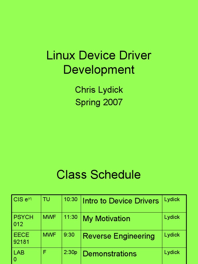 Linux Device Driver Development | PDF | Device Driver | Operating System