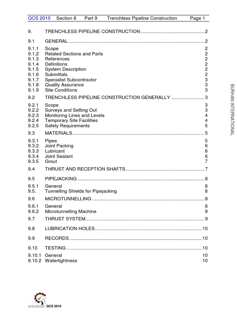 Trenchless Pipeline Construction Guidelines | PDF | Technology & Engineering