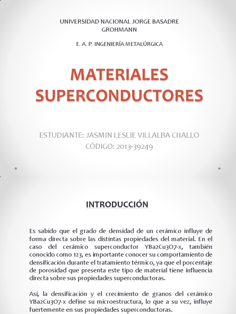 Materiales Superconductores | PDF | Superconductividad | Ciencias fisicas