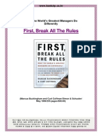 First, Break All The Rules PDF | PDF | Motivation | Motivational