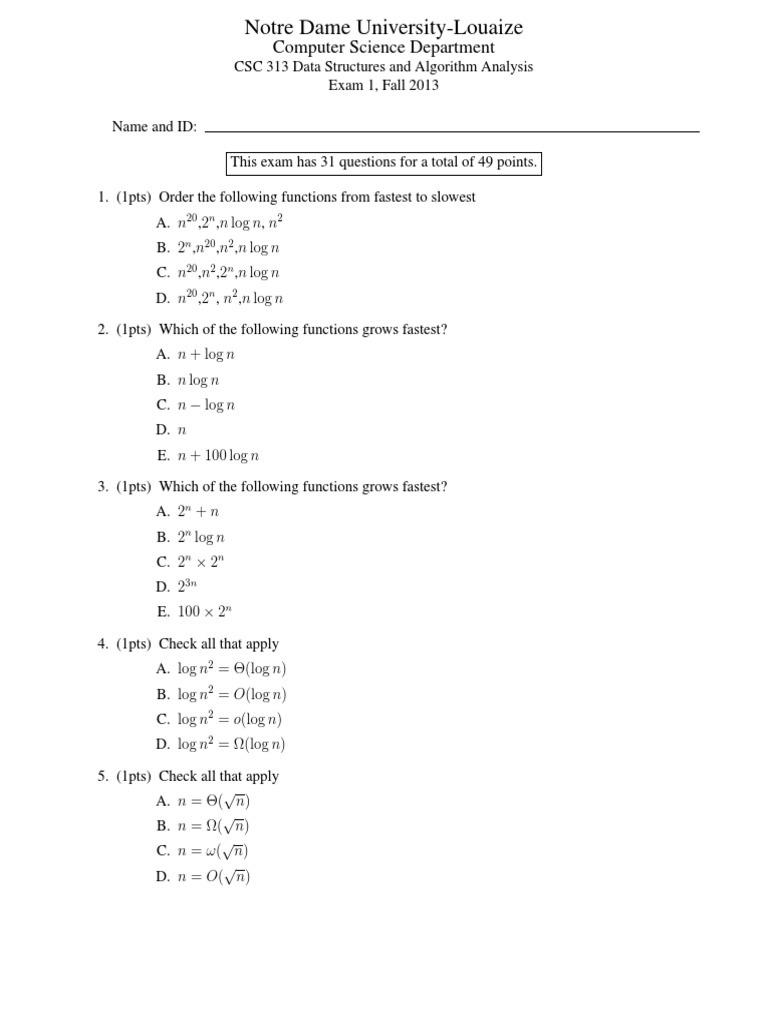 Sample Exam | PDF