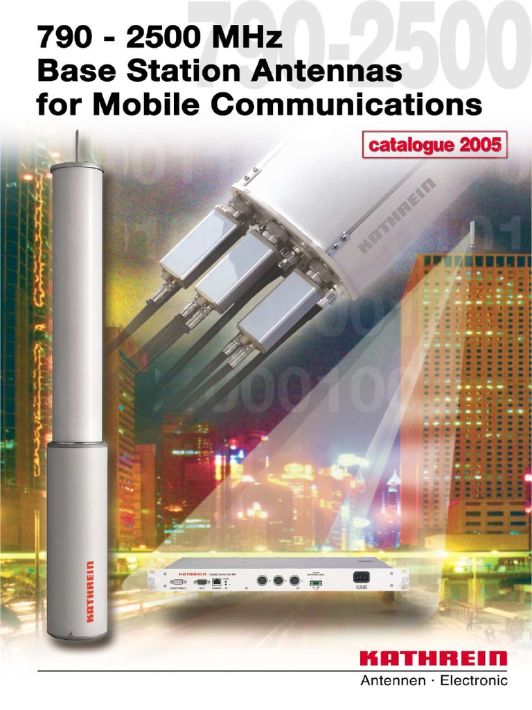 Kathrein Antenna Installation Guide | PDF | Decibel | Antenna (Radio)