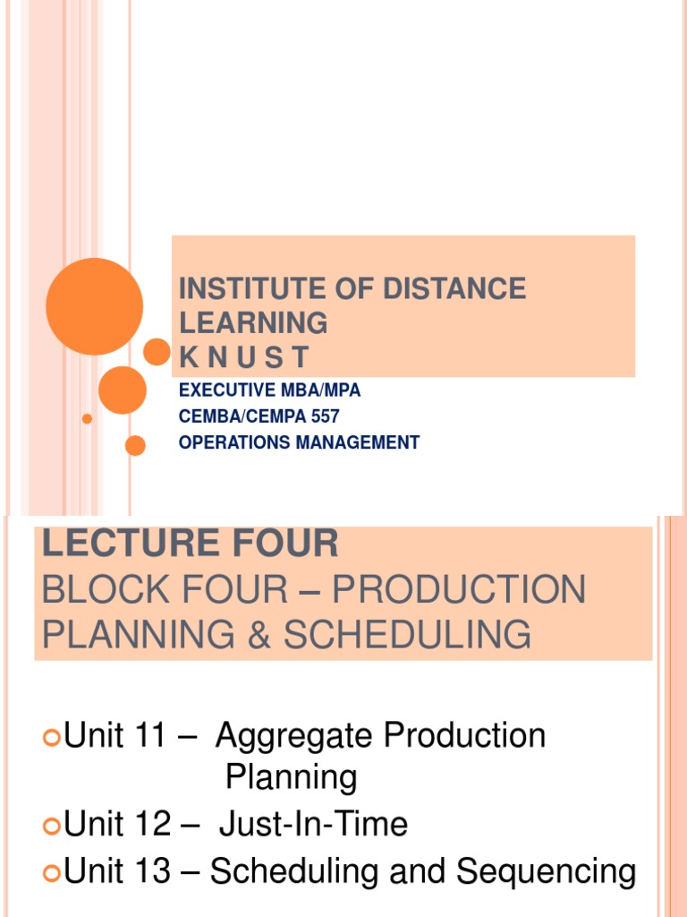 Aggregate Production Planning | PDF | Lean Manufacturing | Mathematical ...
