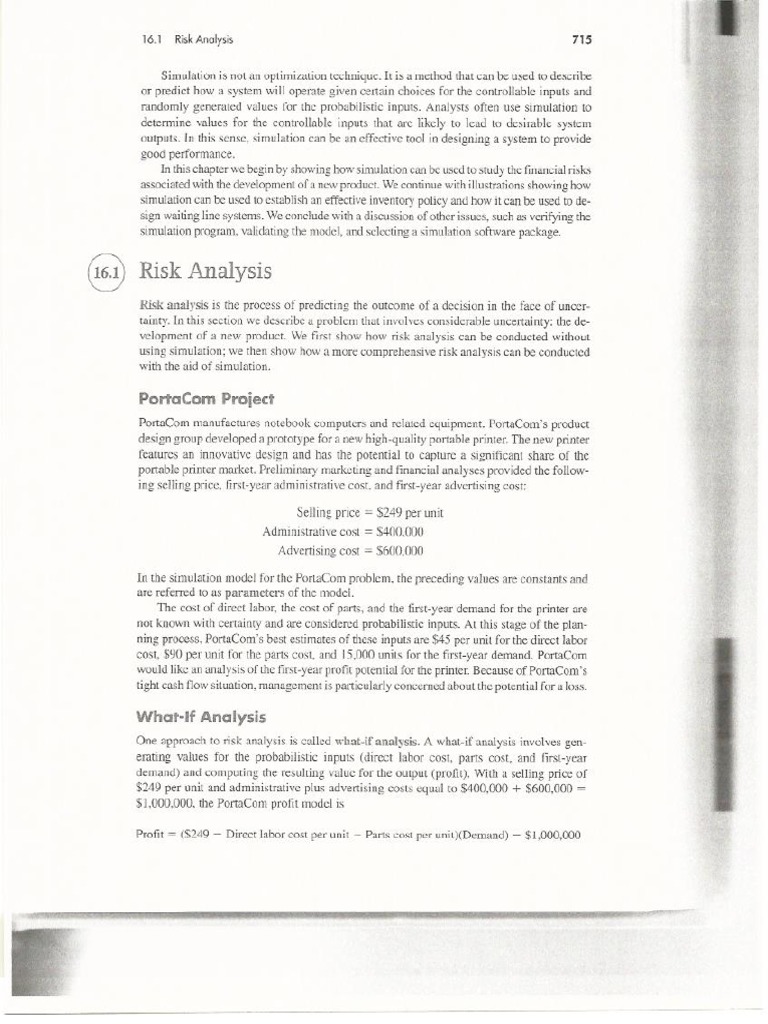 Case Study Using Simulation | PDF