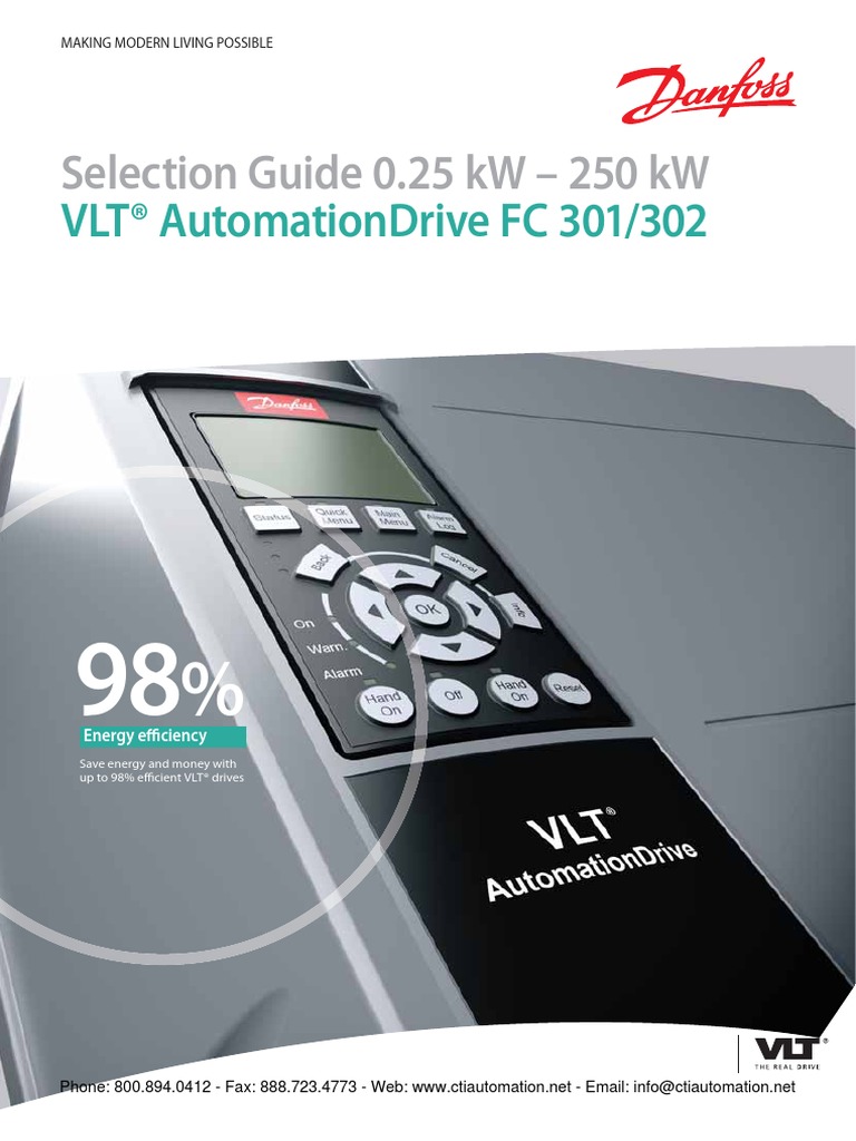 Danfoss Automation Drive FC-302 Selection | PDF | Air Conditioning ...