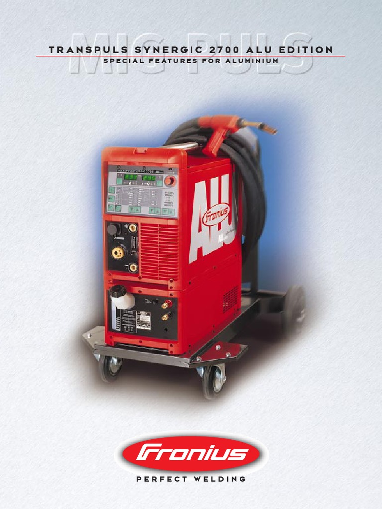 Fronius Transpuls 2700 Alu | PDF | Welding | Construction