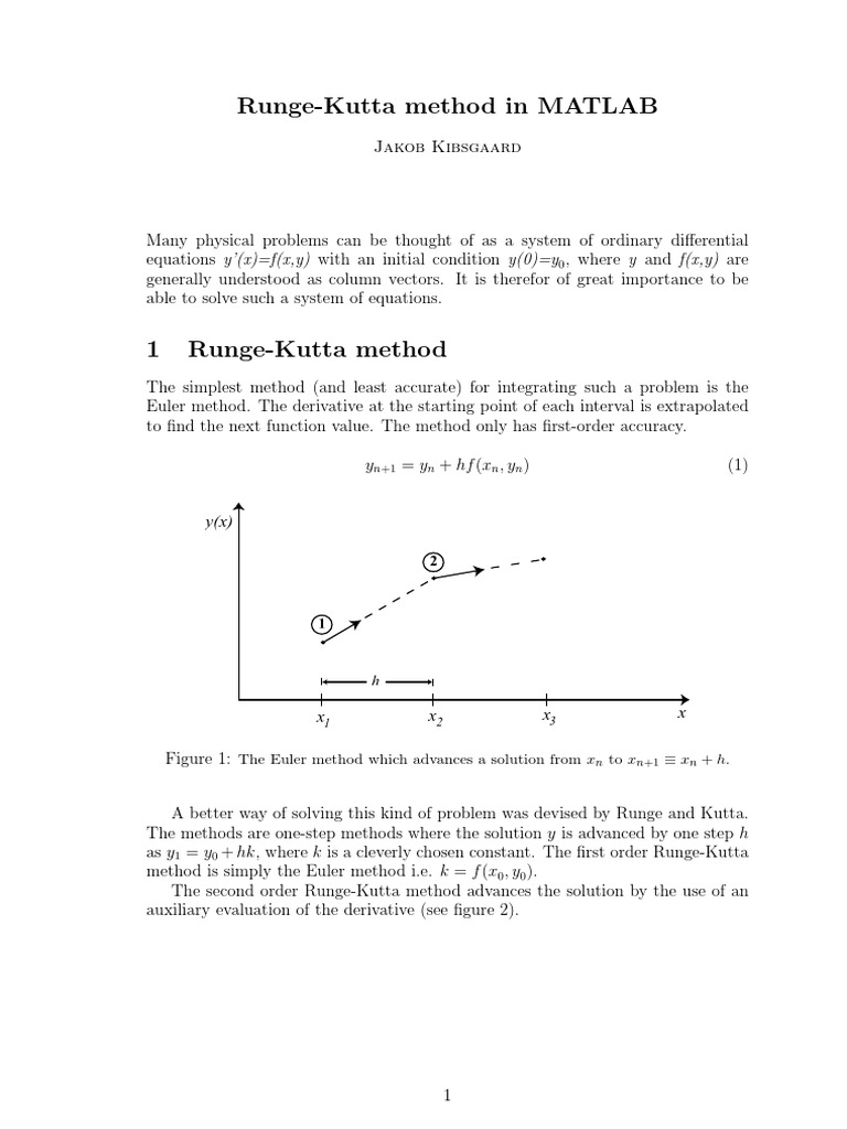 Runge Kutta Matlab Algorithms Logical Truth