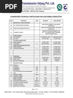 AAC BULL & BERSIMIS Conductor - Specification | PDF | Wire | Galvanization