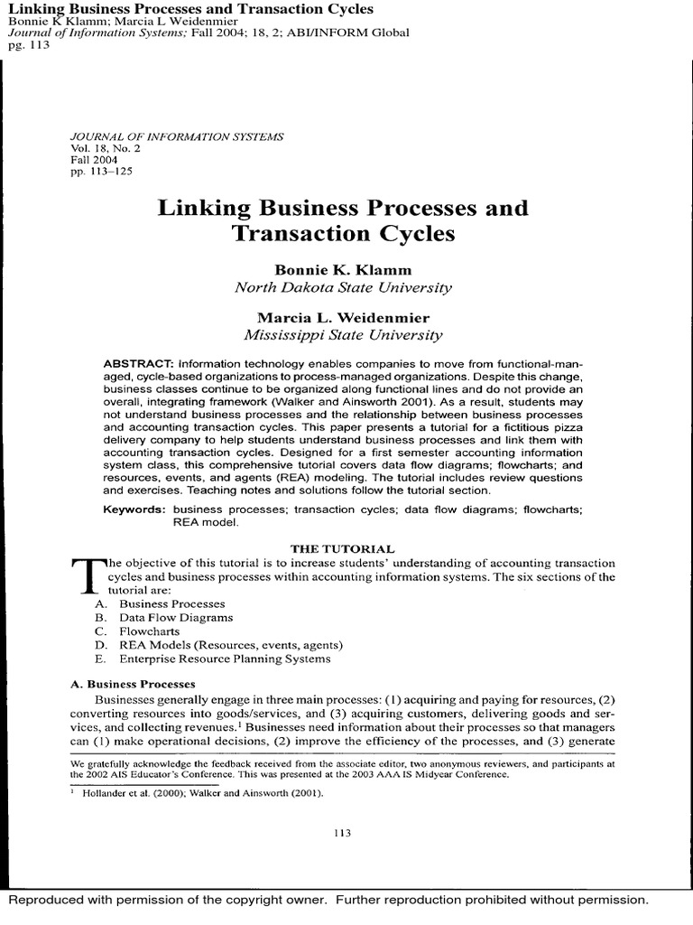 Business Processes and Transaction Cycles PDF | PDF | Politics | Law