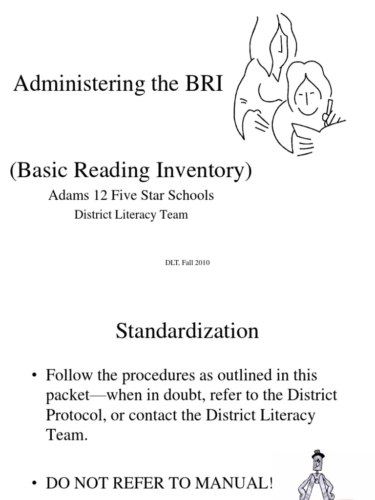 Administering the Basic Reading Inventory | PDF | Reading Comprehension ...