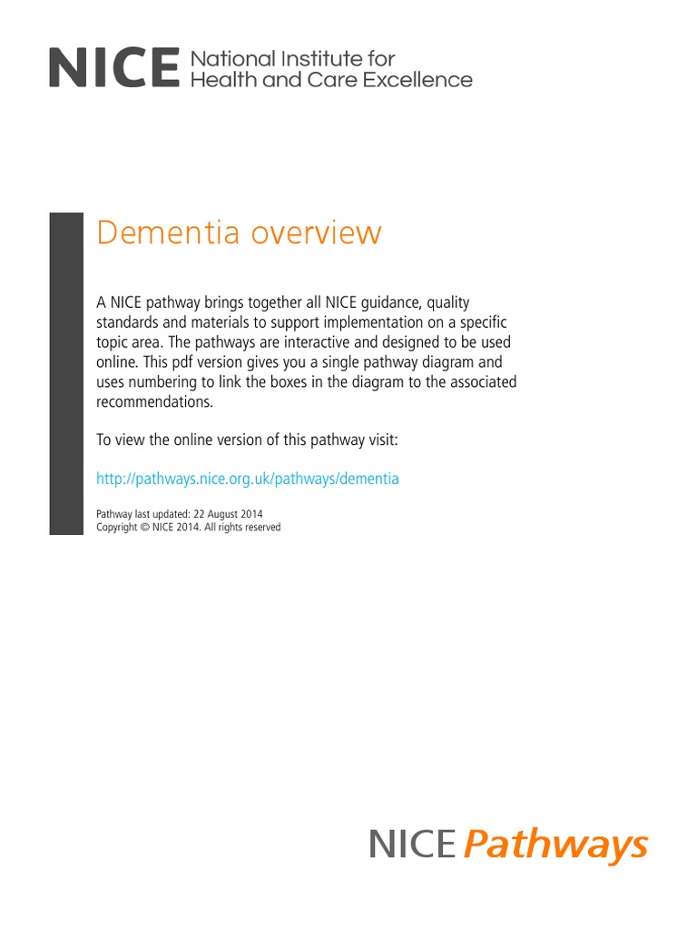 Dementia Dementia Overview Pdf