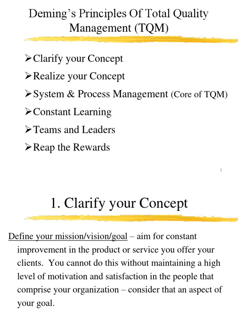2003 Deming S Total Quality Management Presentation US Census Office ...