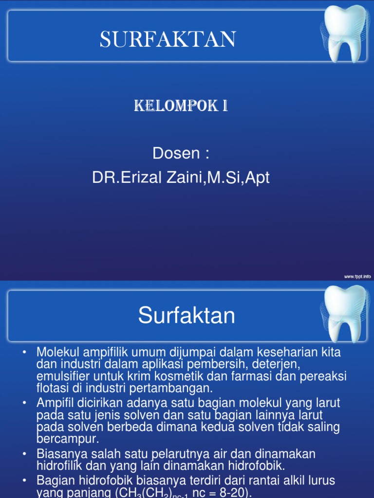 Surfaktan Misel Dan Emulsi | PDF