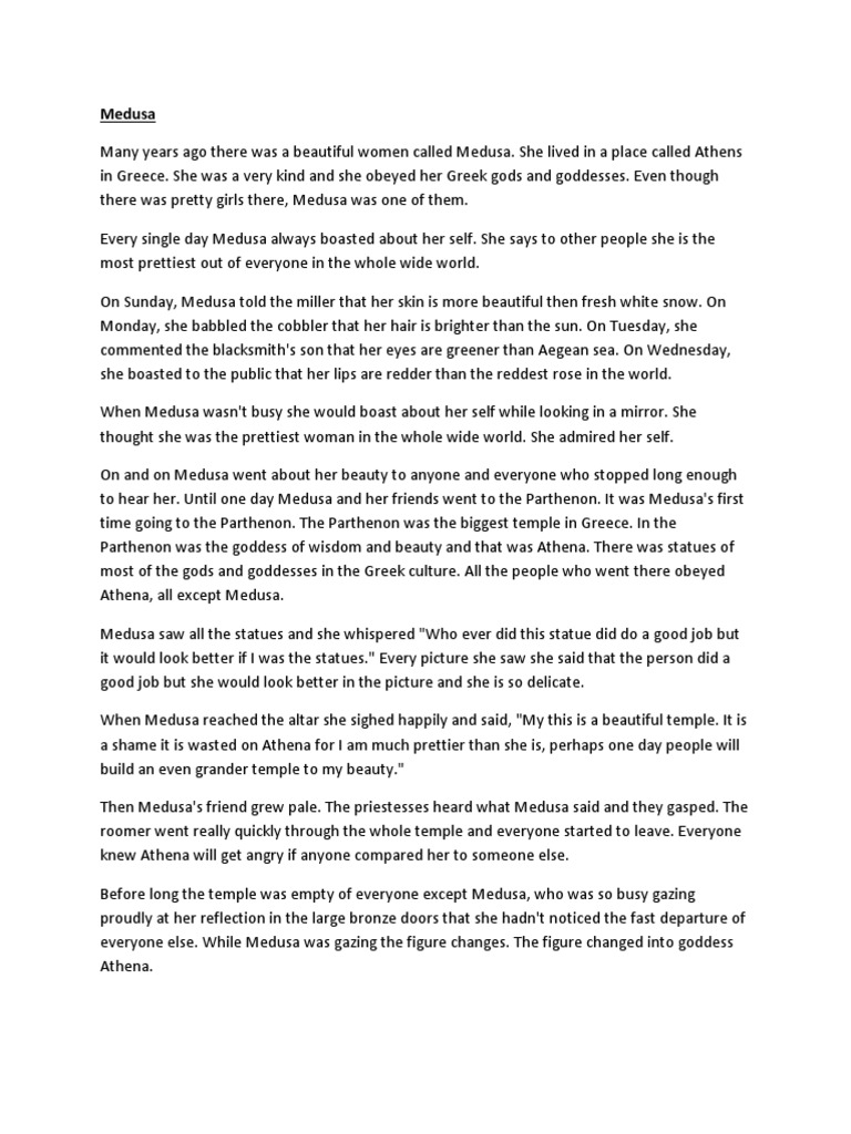 Medusa And Athena Story