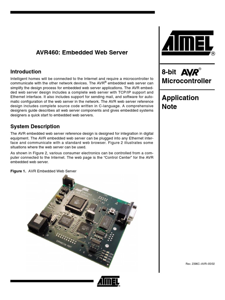 AVR460: Embedded Web Server | PDF
