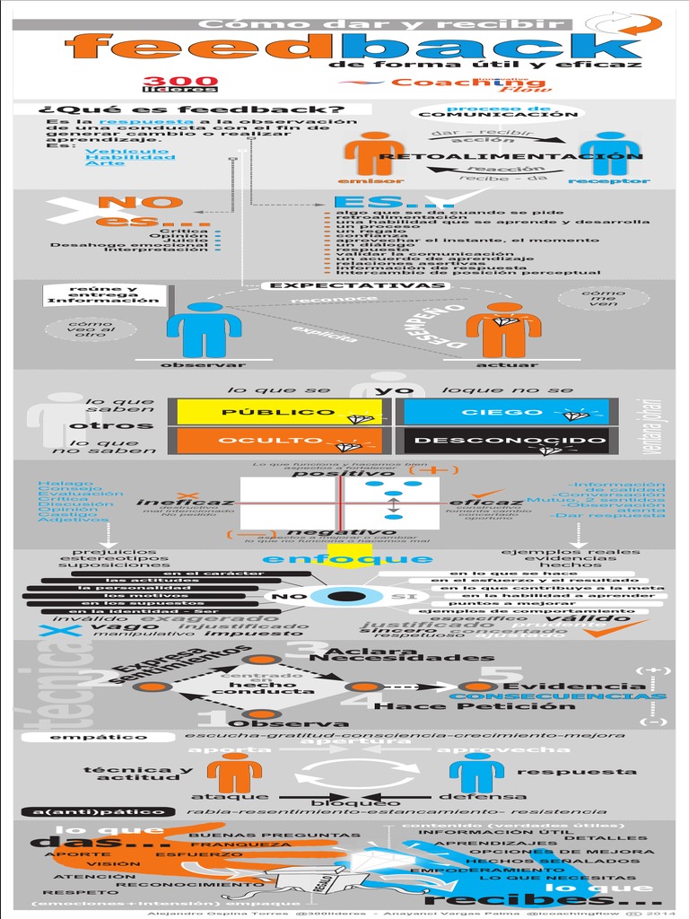 Como Dar y Recibir FEEDBACK (Infografía) | PDF