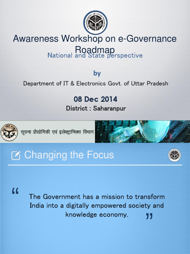 e-Governance Roadmap Workshop Insights | PDF | Internet | Computer Security