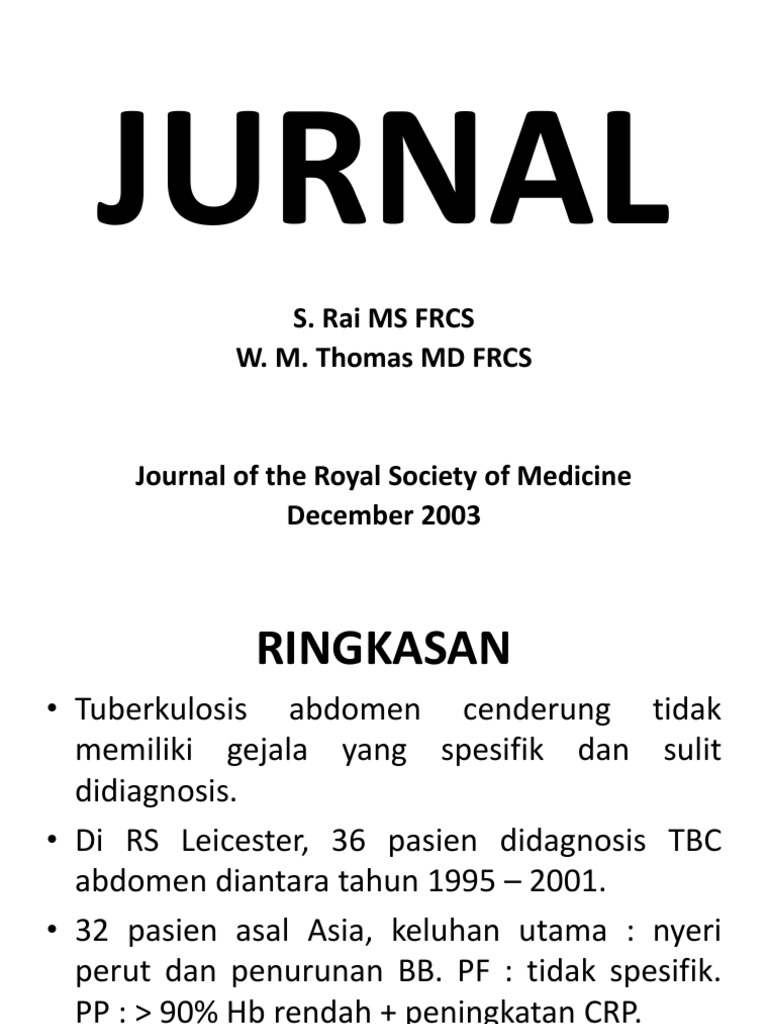 Jurnal Kelompok 3 TBC Usus | PDF
