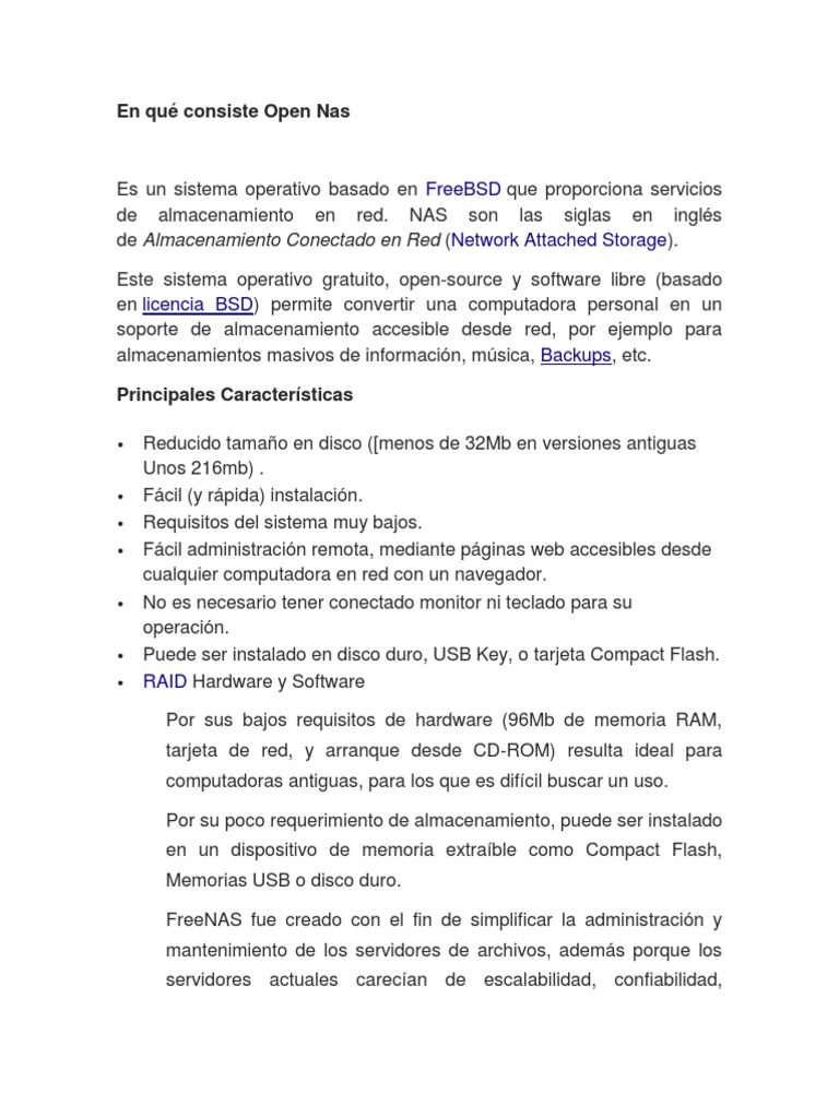 Open Nas | PDF | Informática