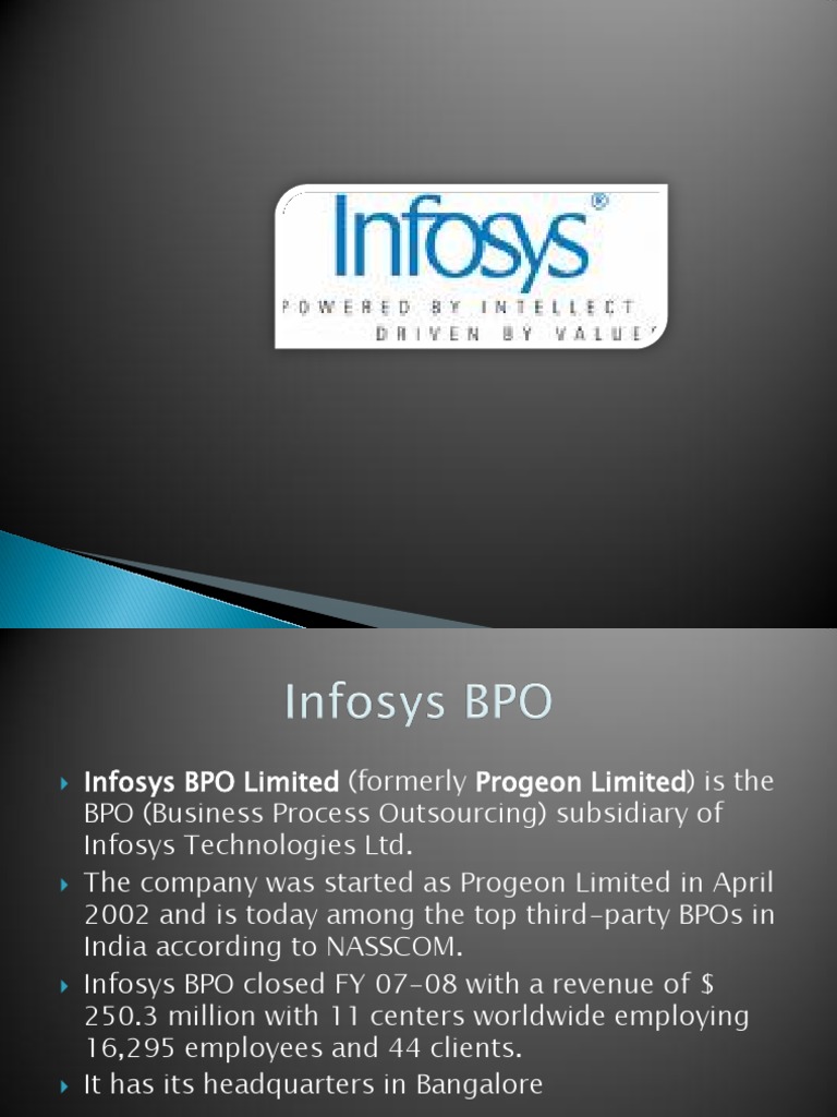 Infosys BPO Training and Development Overview | PDF | Business Process ...