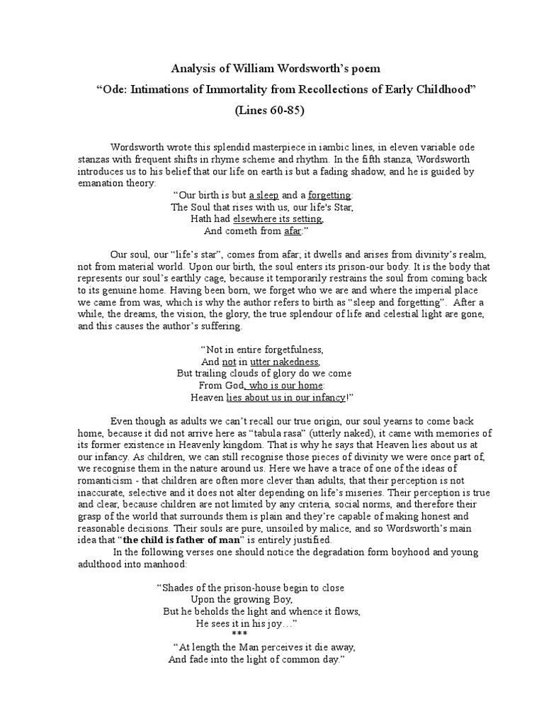 Analysis of William Wordsworth | PDF | Poetry | Religion And Belief