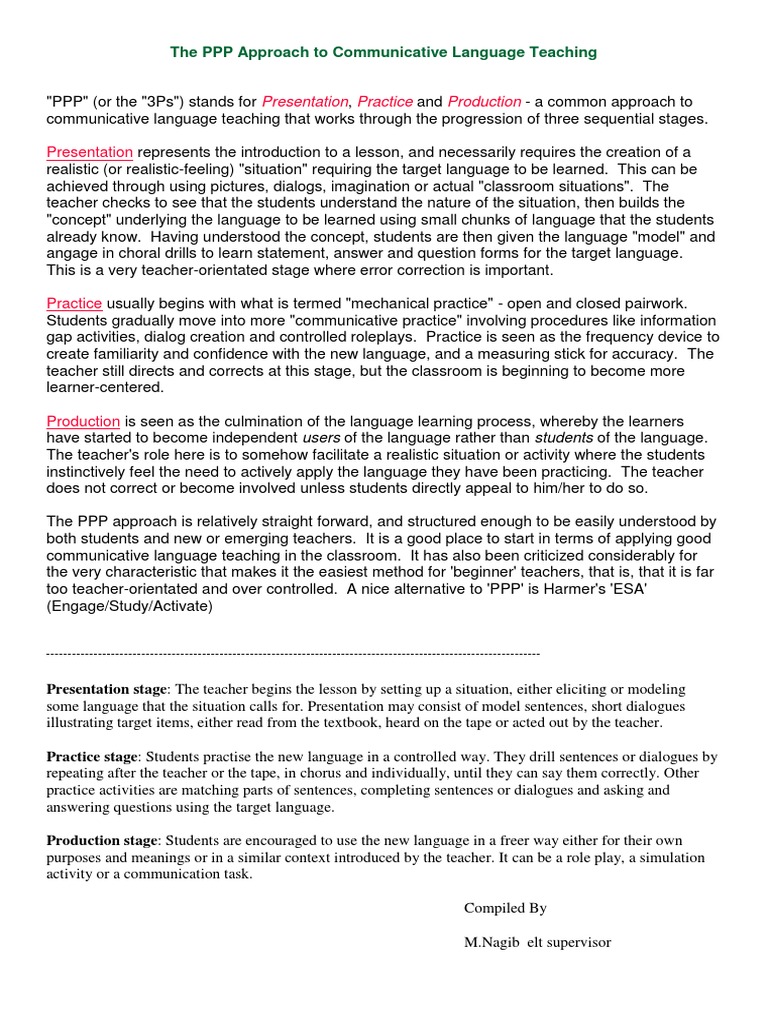 The PPP Approach | PDF