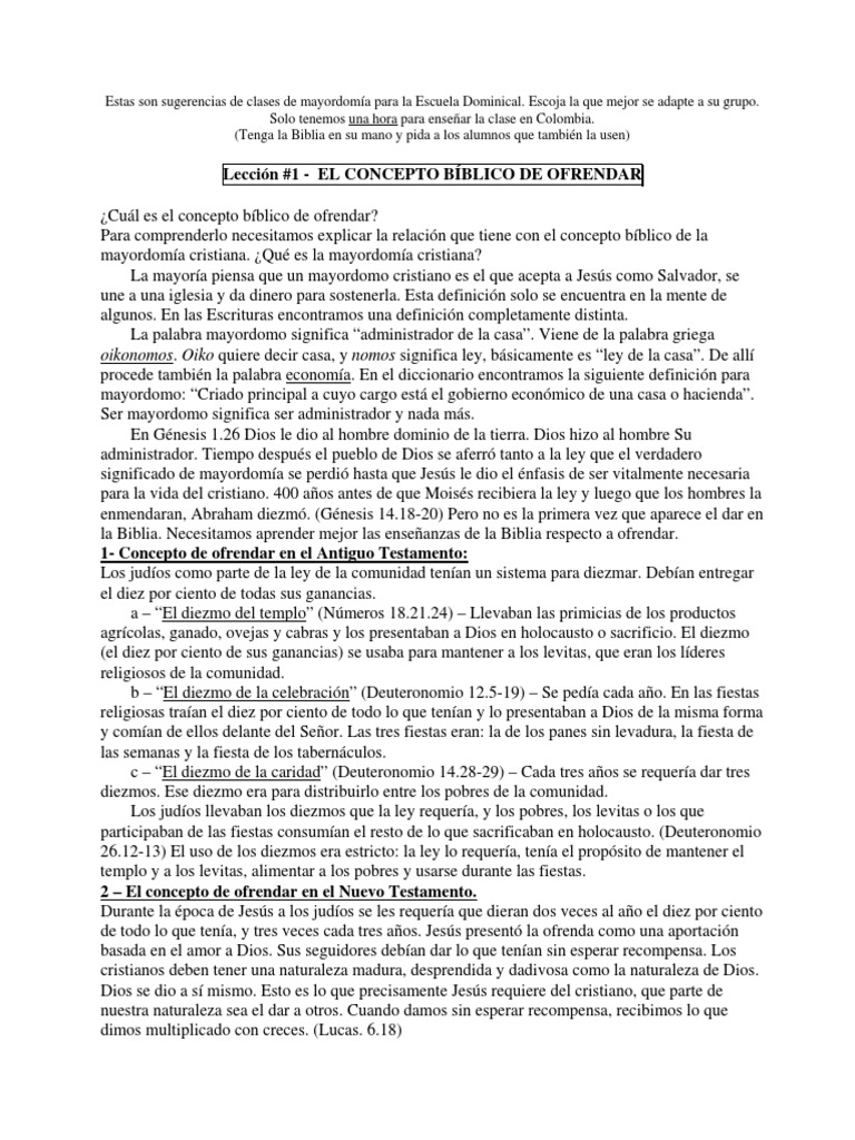 Diezmo: Enseñanzas Bíblicas y Prácticas | PDF | Biblia | Jesús