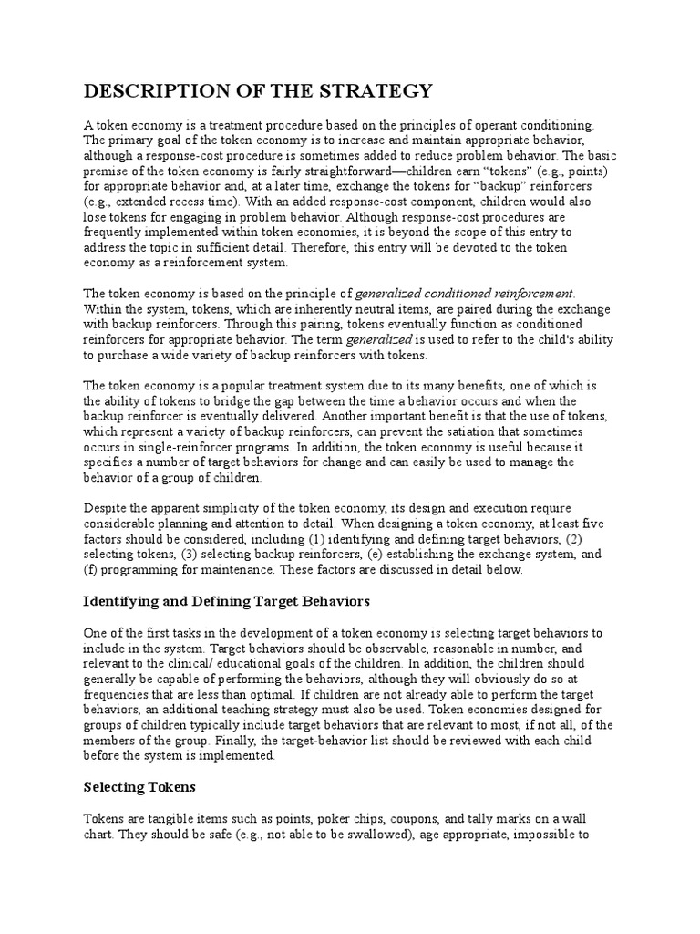 Description of The Strategy: Identifying and Defining Target Behaviors ...