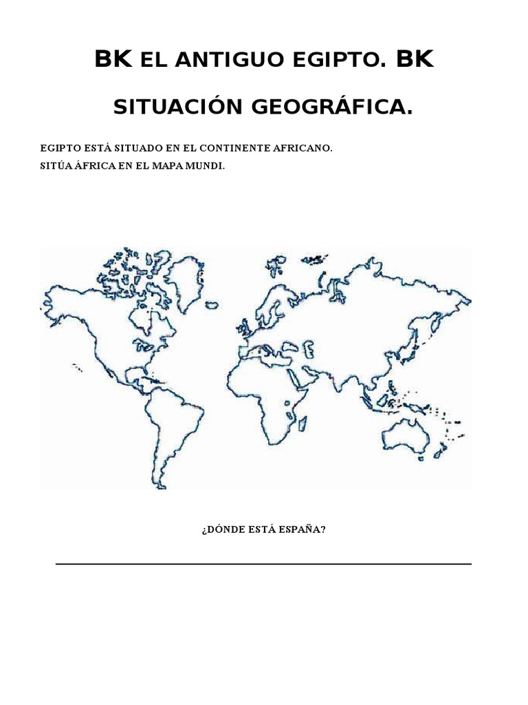 El Antiguo Egipto Fichas | PDF