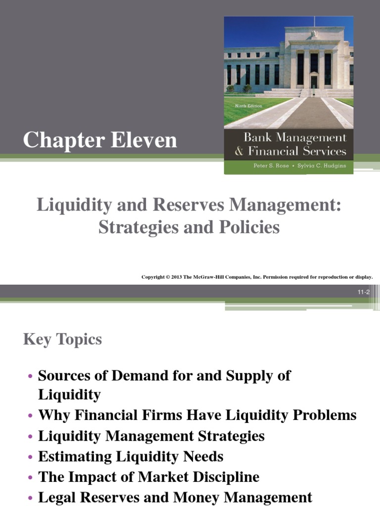 Chapter 11.liquidity and Reserve Management Strategies and Policies ...