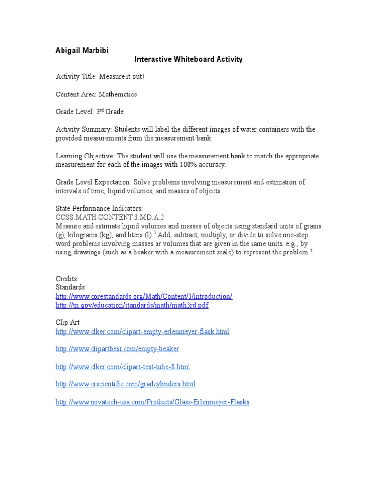 Interactive Whiteboard Activity | PDF | Teaching Methods & Materials ...