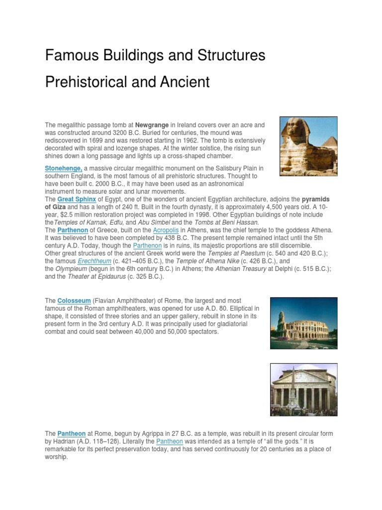 Famous Buildings and Structures | PDF | Palace | Gothic Architecture