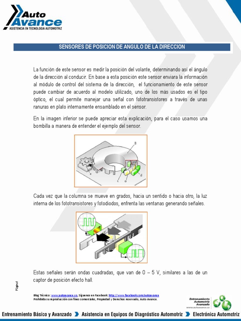 Sensores de Posicion de Angulo de La Direccion PDF | PDF