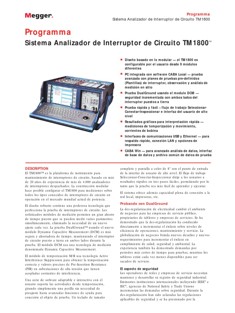 TM1800 | PDF | Inductor | Corriente eléctrica