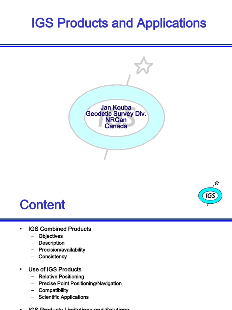 Products IGS | PDF | Global Positioning System | Satellite