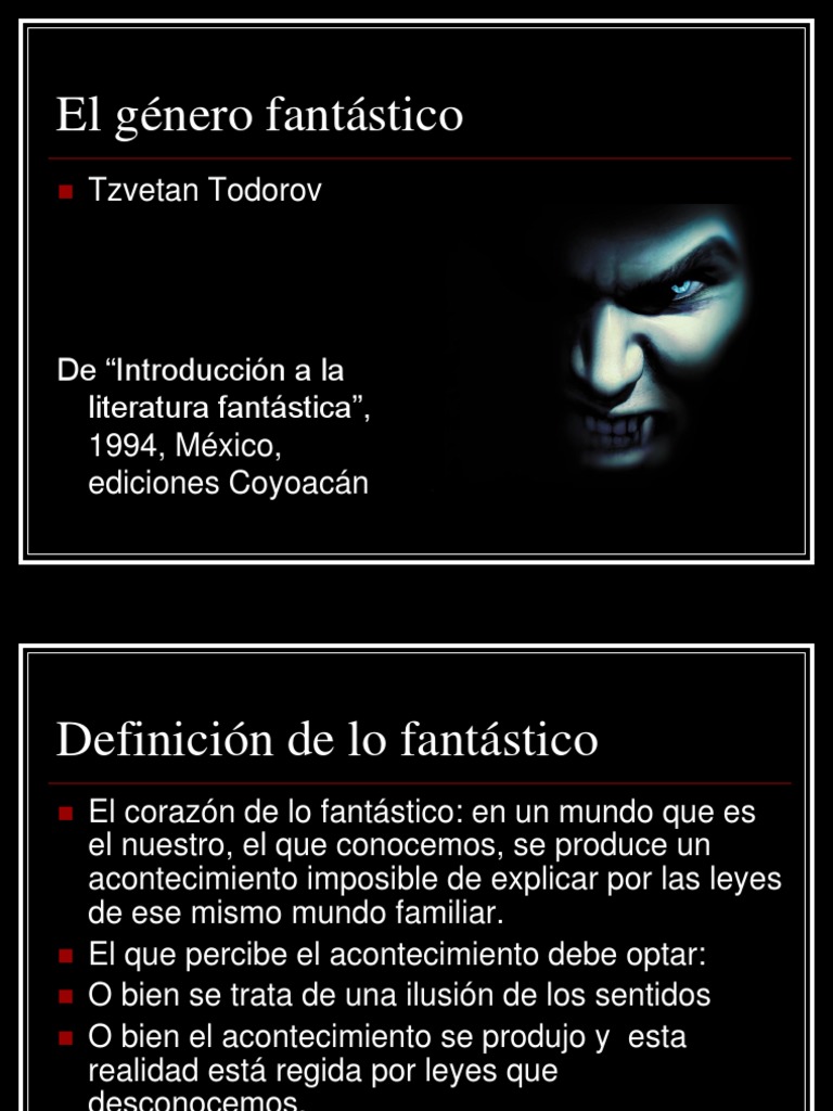 Definición y características del género fantástico | PDF | Libros para ...