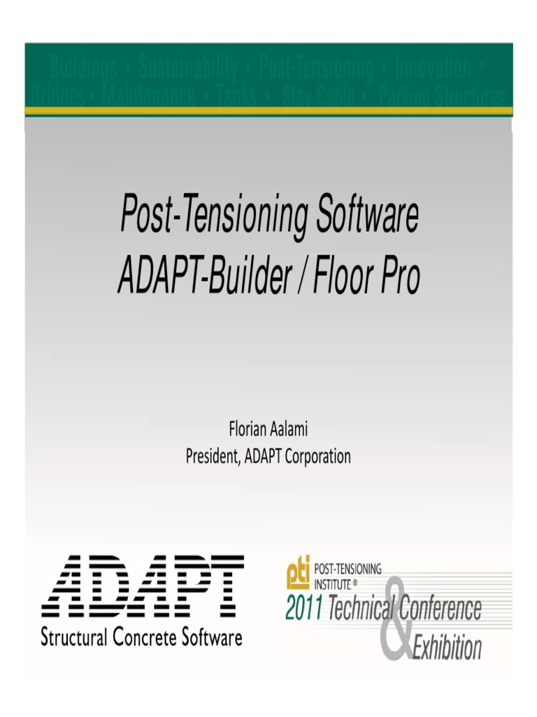 Post-Tensioning Software Overview | PDF | Prestressed Concrete ...